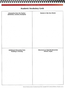 review- Tools for Teaching Academic Vocabulary