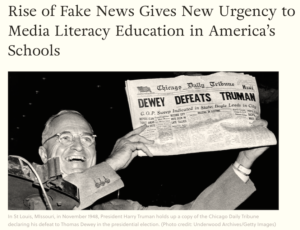 Using Short Video Clips to Teach Media Literacy