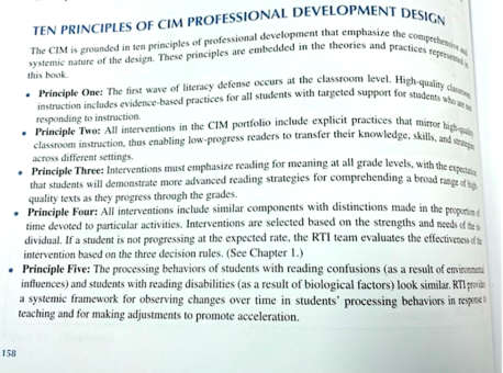 CIM: Responsive Teaching Nurtures Self-Regulated Readers