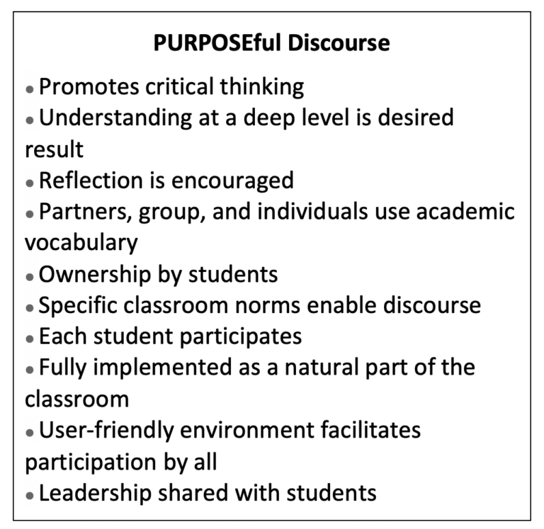 Making the Shift from Teacher to Student Academic Talk